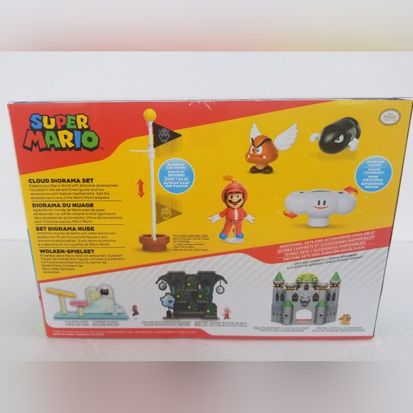 Jakks | Toys | Nintendo Super Mario Cloud Diorama Set Includes ...
